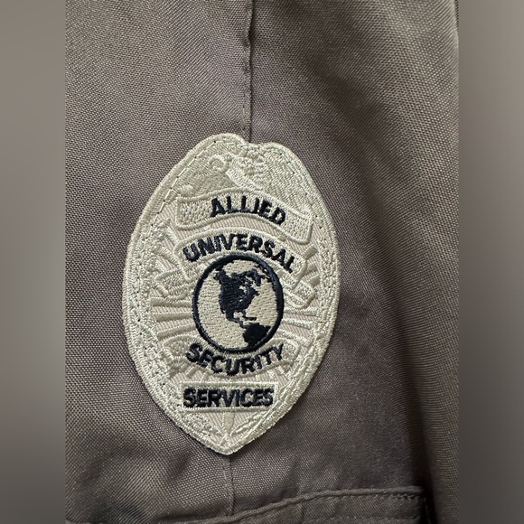 Shirts | Mens Allied Universal Security Services Grey Short Sleeve ...